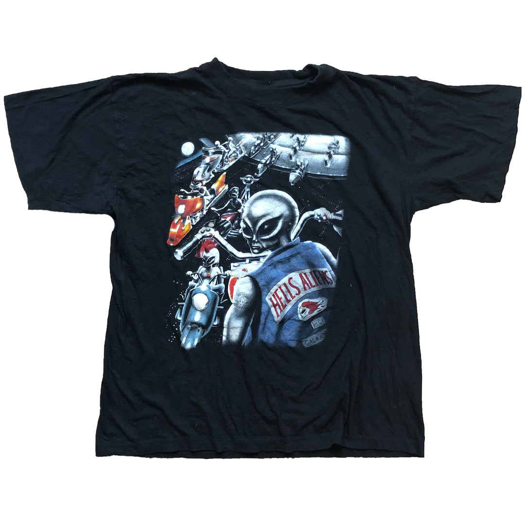 Vintage 90s 'Hells Aliens' T-shirt – Sabbatical Vintage